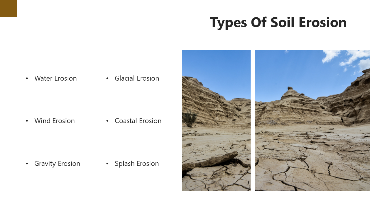Explore Our Soil Erosion PPT Presentation And Canva Template
