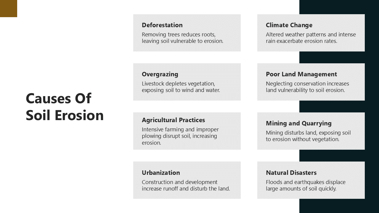 Explore Our Soil Erosion PPT Presentation And Canva Template