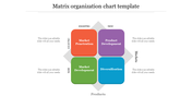 Professional organization chart template for presentation