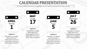 August PowerPoint Template - Calendar Design
