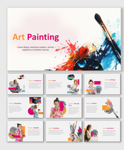 Get Now! Art Deco PowerPoint And Google Slides Templates