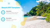 Aesthetic Ocean Pics PowerPoint Template Slide