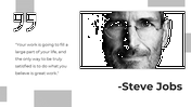 Creative Quote PowerPoint Template Design-Green Color