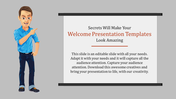 Simple Welcome Presentation Template For Business