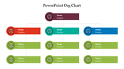 Simple Org Chart PowerPoint Presentation Slide