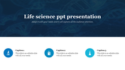 Awesome Life Science PPT Templates Slide Design-Four Node