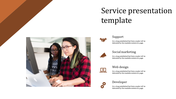 Attractive Service Presentation Template Slide Designs