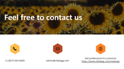 Get Exciting Contact Us Theme PPT PowerPoint Template