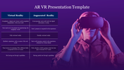 Virtual Vs Augmented Reality PPT Template & Google Slides