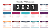 August PowerPoint Template - Calendar Design