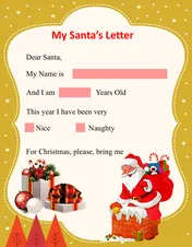 Shop Now! Write your Santas Letter for Pre K PowerPoint