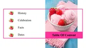 National Strawberry Ice Cream Day Google Slides Templates