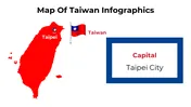 Map Of Taiwan Infographics PowerPoint and Google Slides