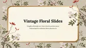 Vintage Floral PowerPoint And Google Slides Template