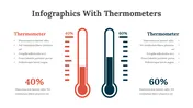Infographics With Thermometers PowerPoint And Google Slides