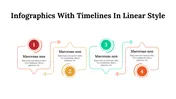 Infographics With Timelines In Linear Style Google Slides