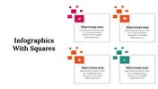 Infographics With Squares PowerPoint And Google Slides