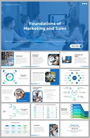 Elegant Sales And Marketing Strategy Template Slide