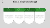 Banner Shape Template PowerPoint Presentation Slide