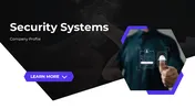 Security Systems Company Profile PPT And Canva Slides
