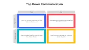 Top Down Communication PowerPoint And Canva Templates
