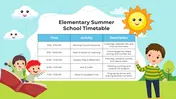 Elementary Summer School PowerPoint And Canva Slides
