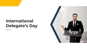 International Delegates Day PowerPoint And Canva Slides