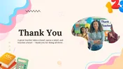 Student Teacher Thank You PowerPoint And Canva Slides
