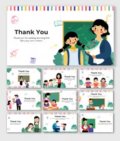 Thank You Presentation For Education PPT And Canva Slides
