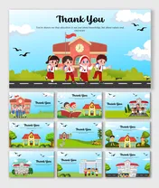 Thank You Presentation For Education PPT And Canva Slides