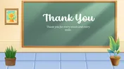 Classroom Themed Thank You PowerPoint And Canva Slides