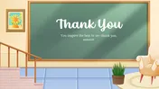 Classroom Themed Thank You PowerPoint And Canva Slides