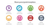 Free PowerPoint Template Music Theme and Google Slides