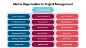 Matrix Organisation In Project Management Presentation