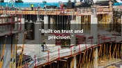 Background For Construction PowerPoint And Canva Templates