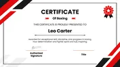 Boxing Certificate Presentation And Canva Template