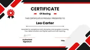 Boxing Certificate Presentation And Canva Template