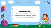 Back To School From Spring Break PPT And Canva Template