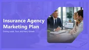 Insurance Agency Marketing Plan PPT And Canva Template