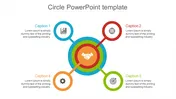 Editable Multicolor Circle PowerPoint Template Slide