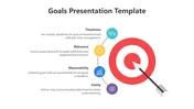 Editable Goals Presentation Template For Growth
