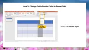 How To Change Table Border Color In PowerPoint Template