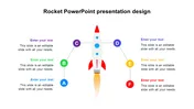 Multicolor Rocket Launched PowerPoint Template Designs