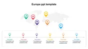 Editable Europe Map PowerPoint Template and Google Slides