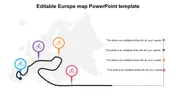 Editable Europe Map PowerPoint Template and Google Slides