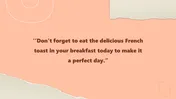 National French Toast Day PPT and Google Slides Themes