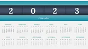 2023 Yearly Calendar PowerPoint and Google Slides Templates