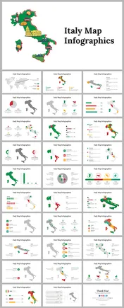 Use Now! Italy Map PowerPoint And Google Slides Templates