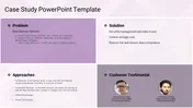 Professional Business Case Study Template PPT Slide