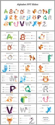 Ready To Download Alphabet PPT And Google Slides Themes